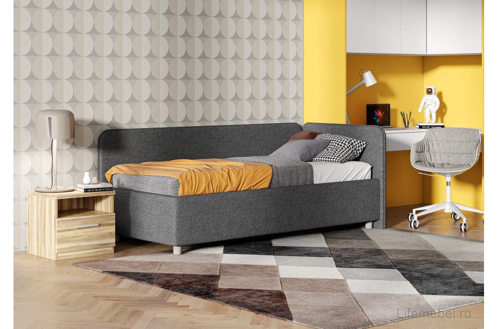 Односпальная кровать Capri R 90x200 марсель белый — купить в Москве по ...