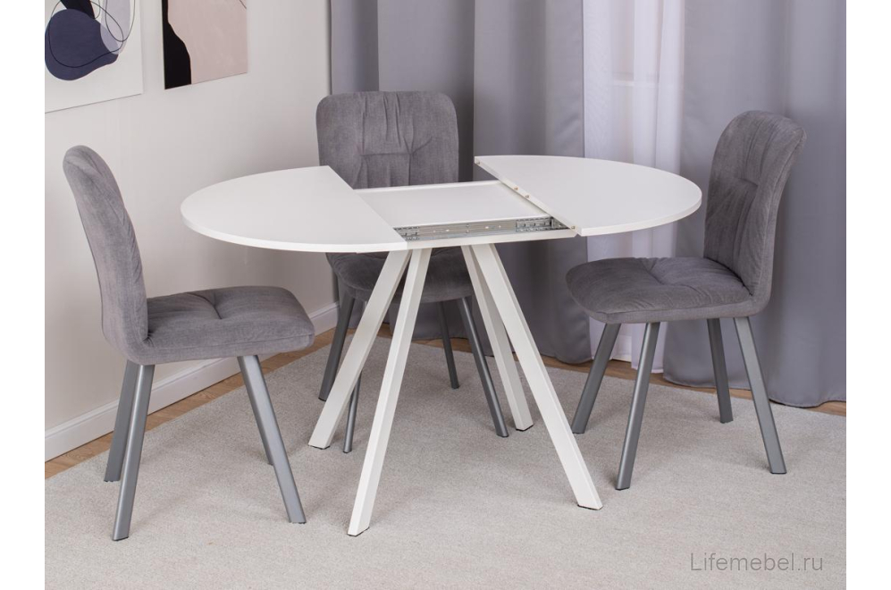 Деревянный стол Вита К БЛ 95 БЛ-2 белый — купить в Москве по цене 13 ...