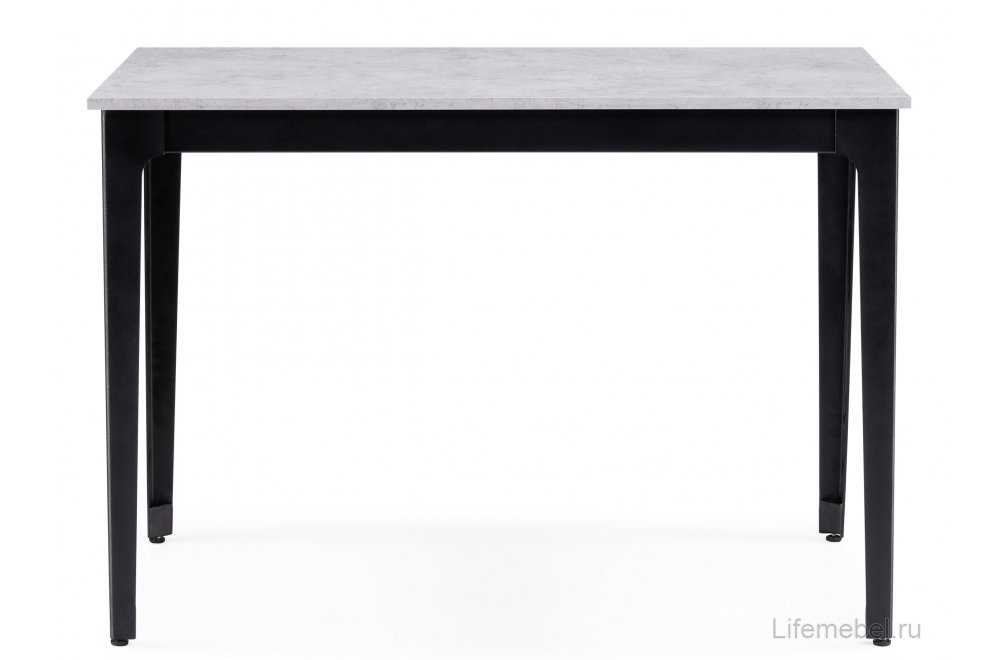 Деревянный стол Айленд 110(155)х68х76 бетон светлый / черный — купить в ...